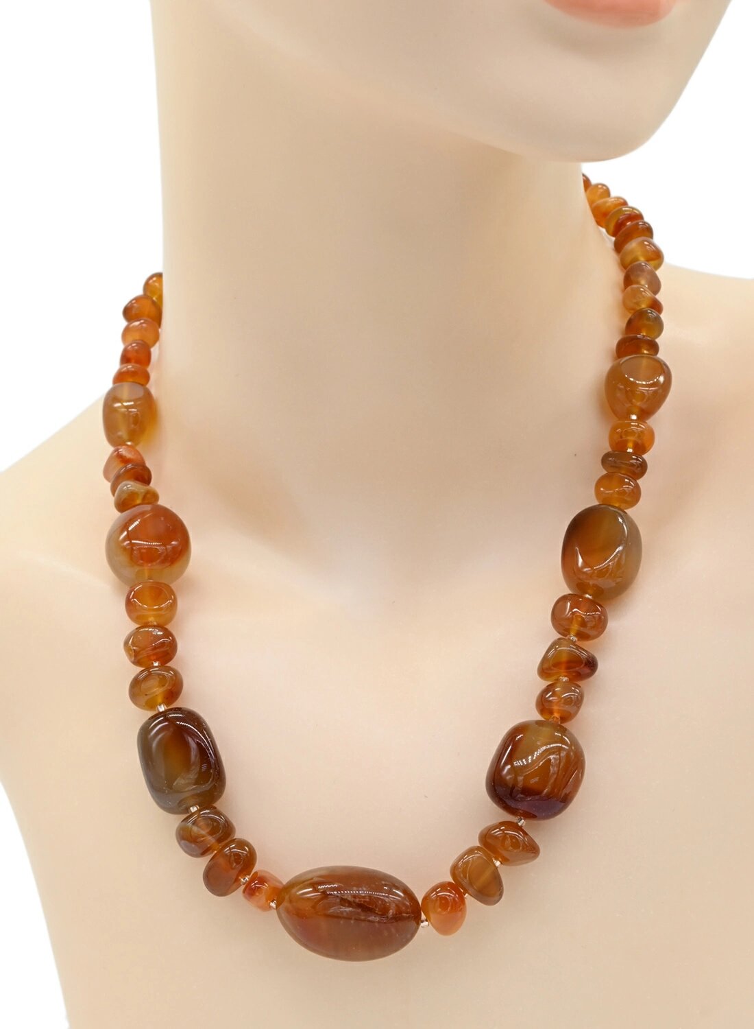 Бусы, сердолик