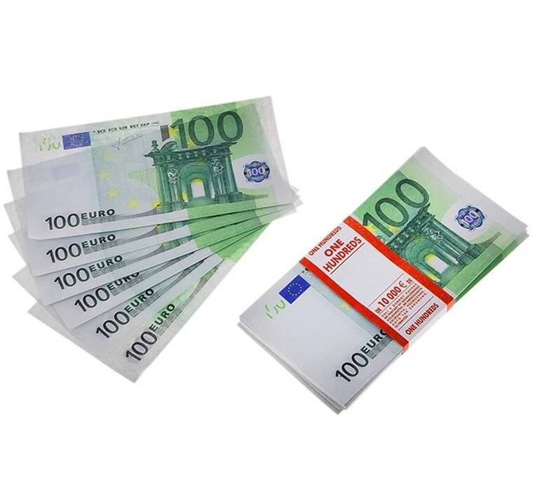 100 евро банк приколов банкноты сувенирная копия, банкноты и купюры редкие коллекционные