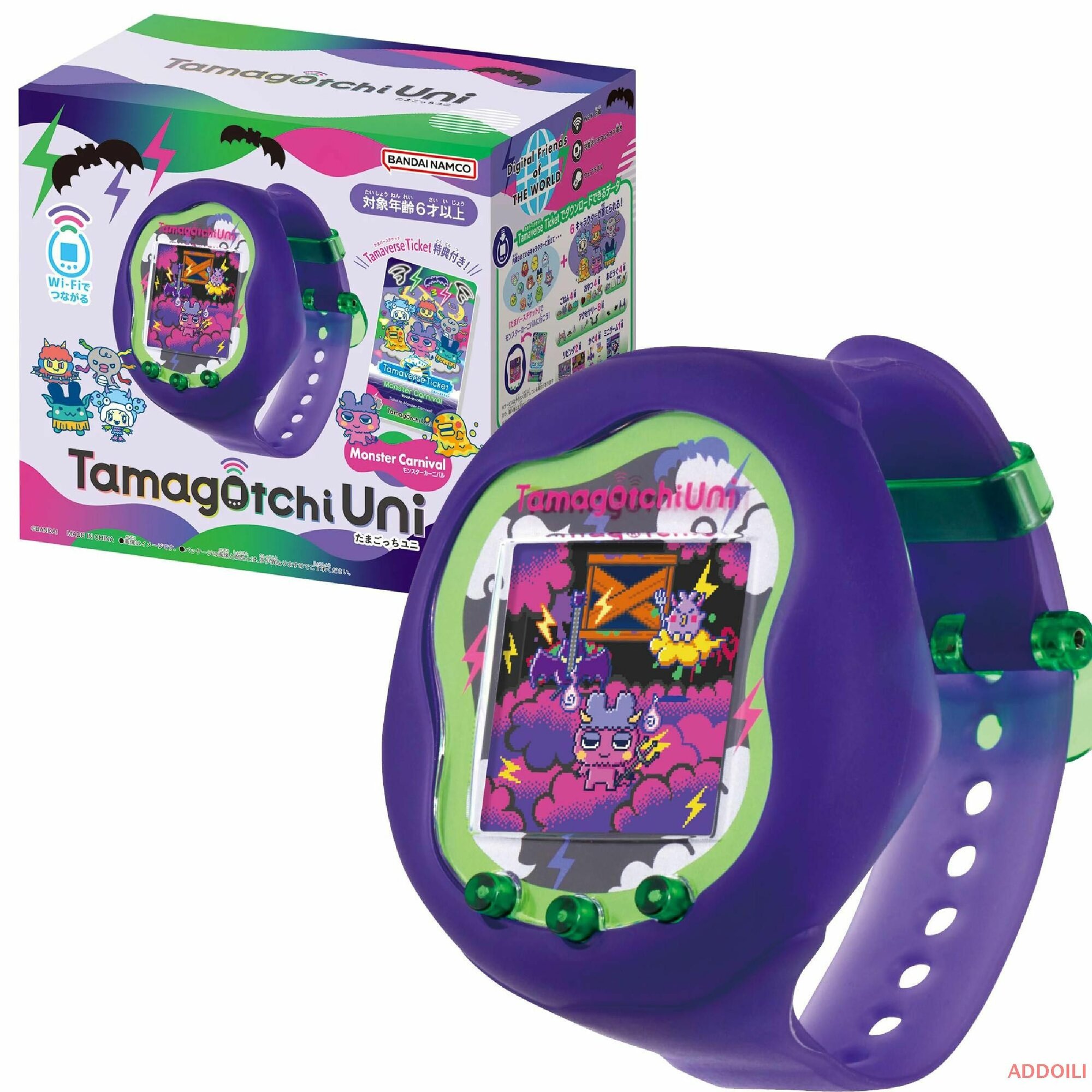 Виртуальный питомец Bandai Tamagotchi Uni, Карнавал монстров (японская упаковка) 2024