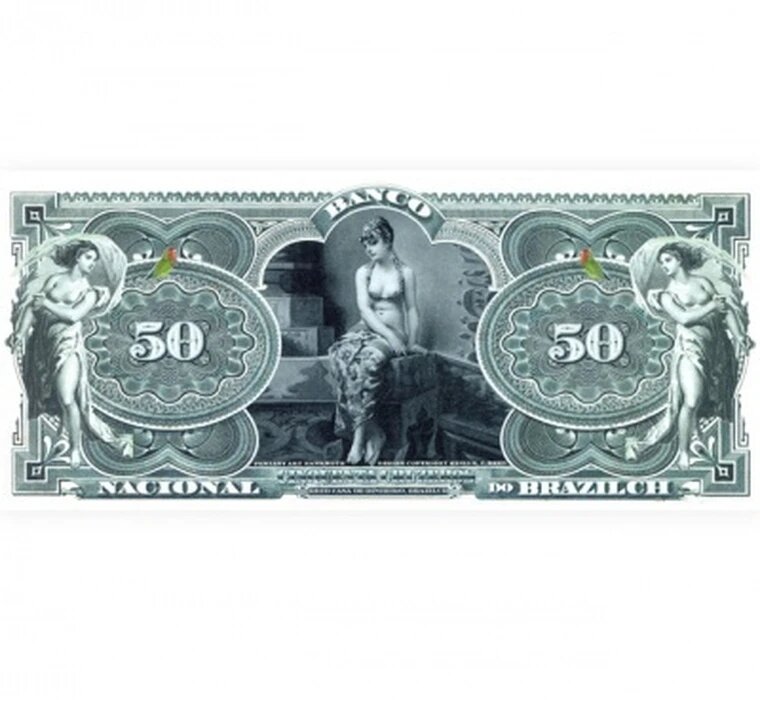 50 Brazilch 1909 сувенирная эротическая купюра, сувенирная копия UNC, банкноты и купюры редкие коллекционные