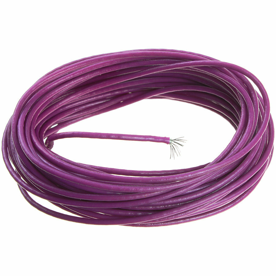 Кабель мгшв-ос 0.14мм. кв. фиолетовый (5метров)