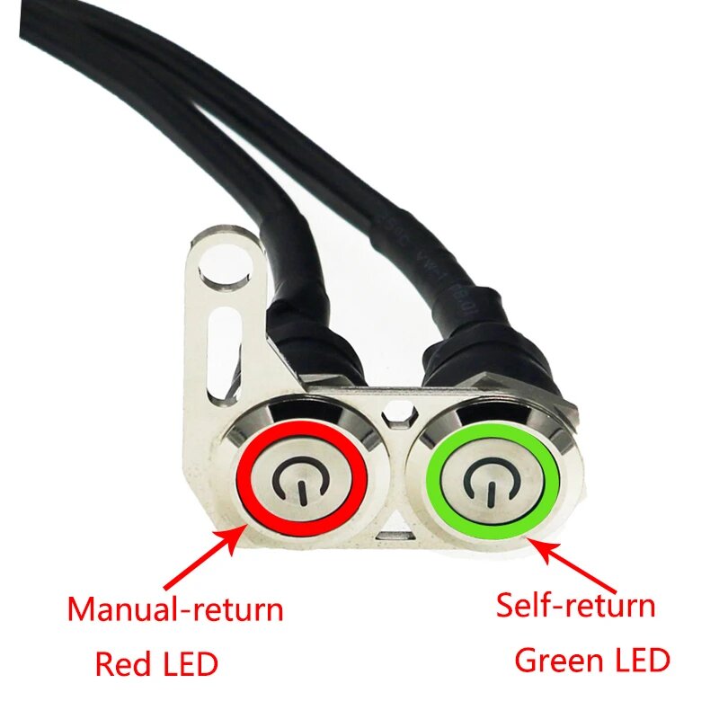 Мото переключатель руля с LED, цвет 1