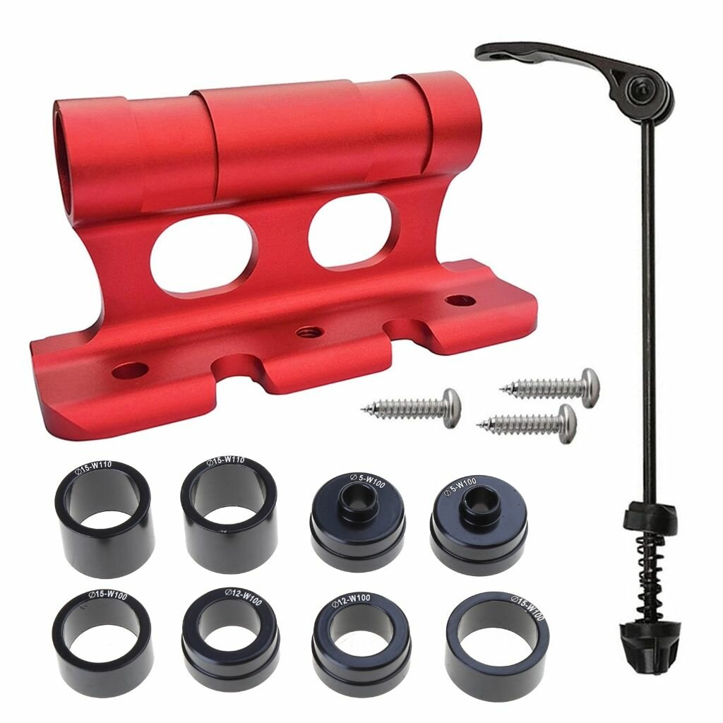 Аксессуары для велосипедов, Крепление для передней вилки велосипеда с быстросъемным механизмом для автомобиля - красное, 1 набор