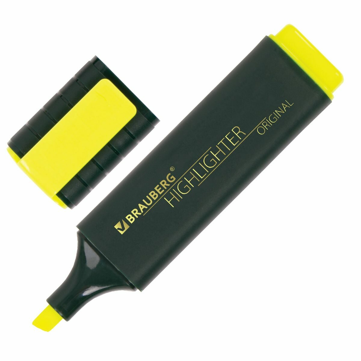 Маркер-текстовыделитель Brauberg Original (1-5мм, желтый) (151681), 24шт.