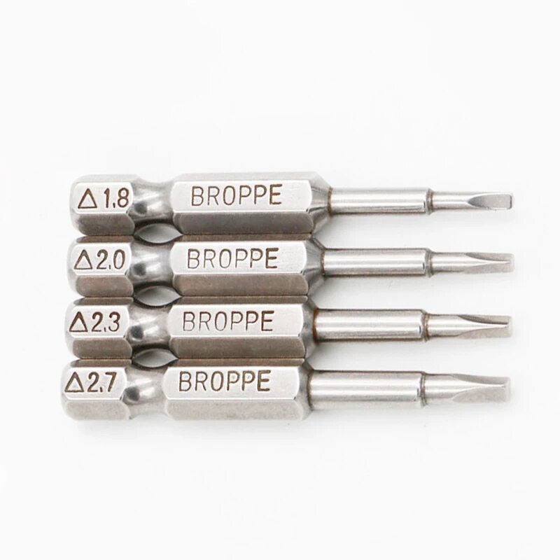 4 шт. треугольные Биты для отвертки Набор бит 1/4 "50 мм отвертки набор магнитных S2 стальных отверток наконечники инструмент для отвертки