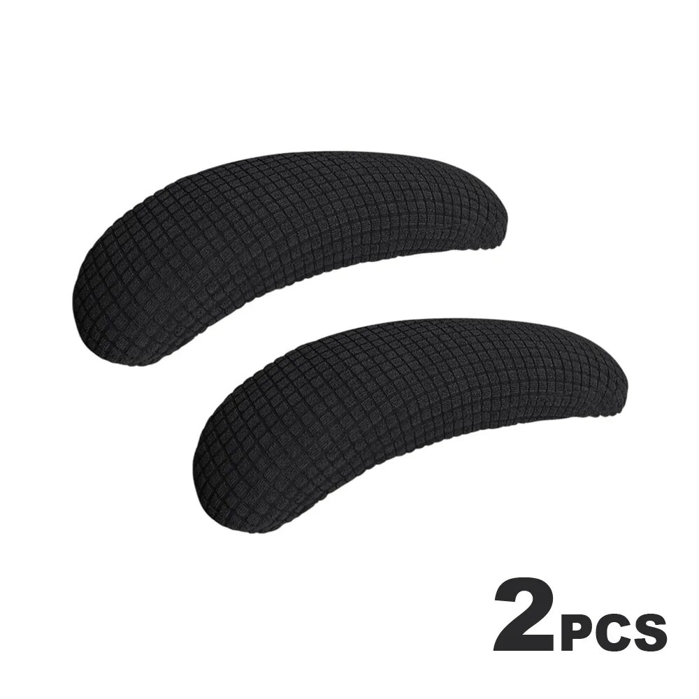 Чехлы для подлокотников из полиэстера/хлопка, 1 пара Черный, Black