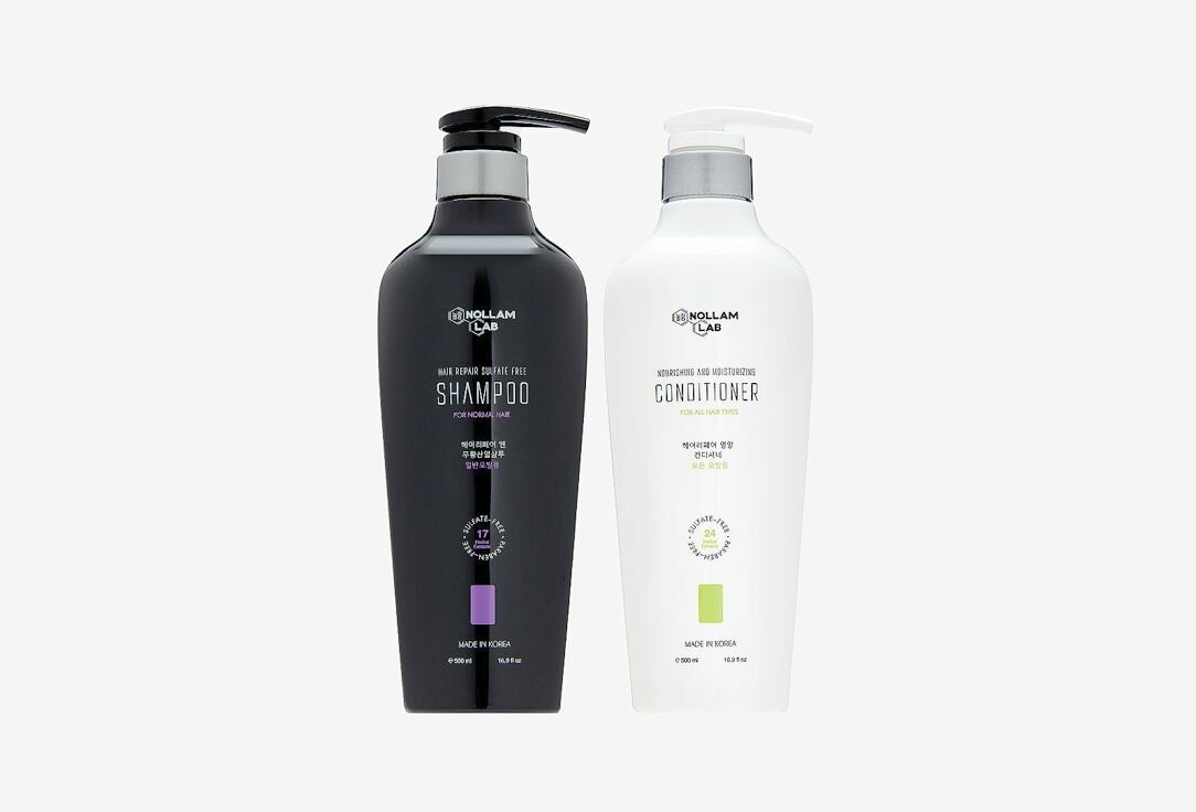 Набор для волос Шампунь и Кондиционер NOLLAM LAB Normal Scalp Set Sulfate-Free 1000 мл