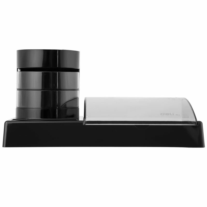 Подставка-органайзер для канцелярских мелочей Deli E903, 7 отделений, цвет черный