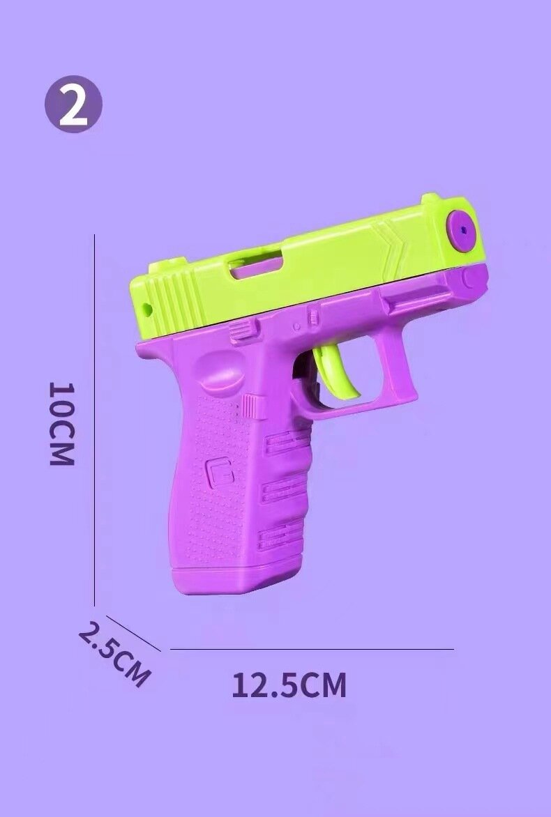 Водяной пистолет-револьвер Glock, с ручным заряжанием, с отскоком, с затвором