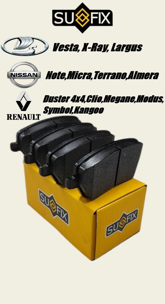 Колодки передние дисковые LADA Vesta, Веста X-Ray Largus Ларгус RENAULT Duster Clio Megane Kangoo Modus Symbol NISSAN Micra Terrano Note