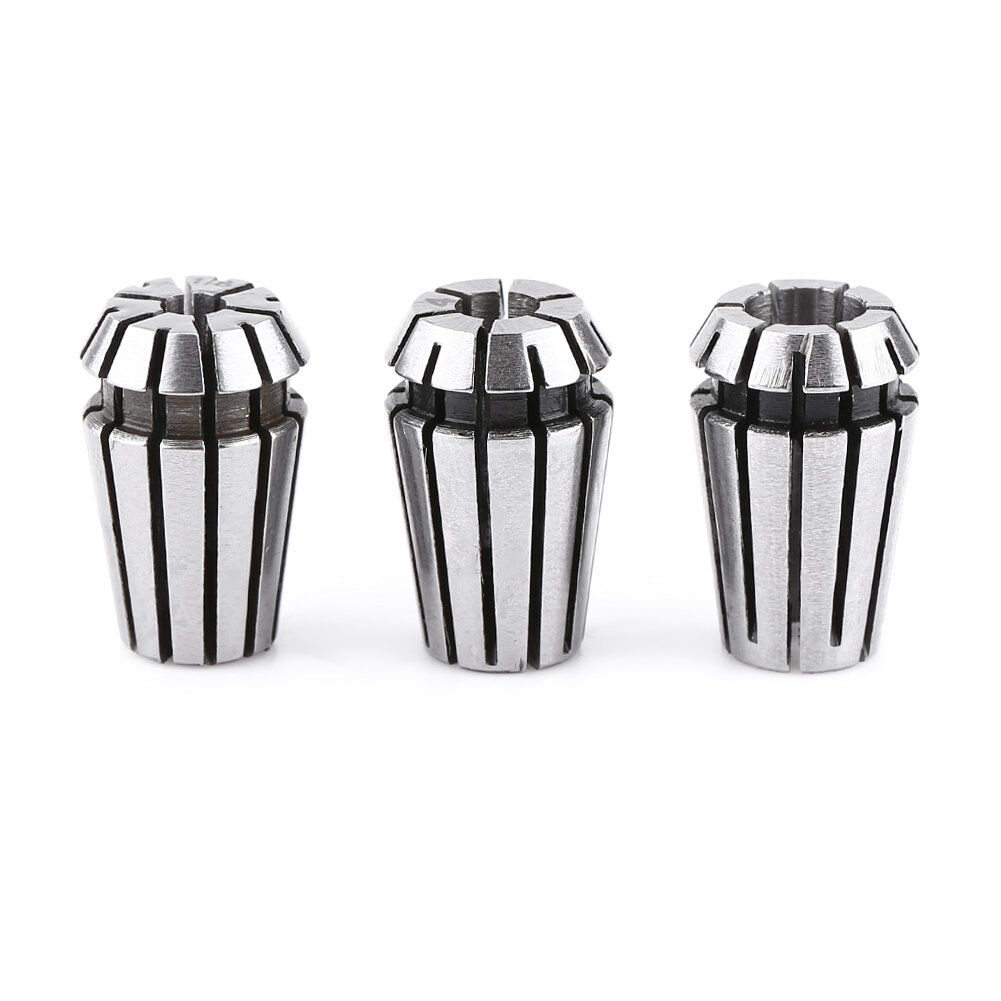 Набор из 3 цанг ER11 для фрезерных и токарных станков с ЧПУ, прецизионный патрон 1/8 дюйма (3,175 мм, 4 мм, 6 мм) для фрезерных станков с ЧПУ.