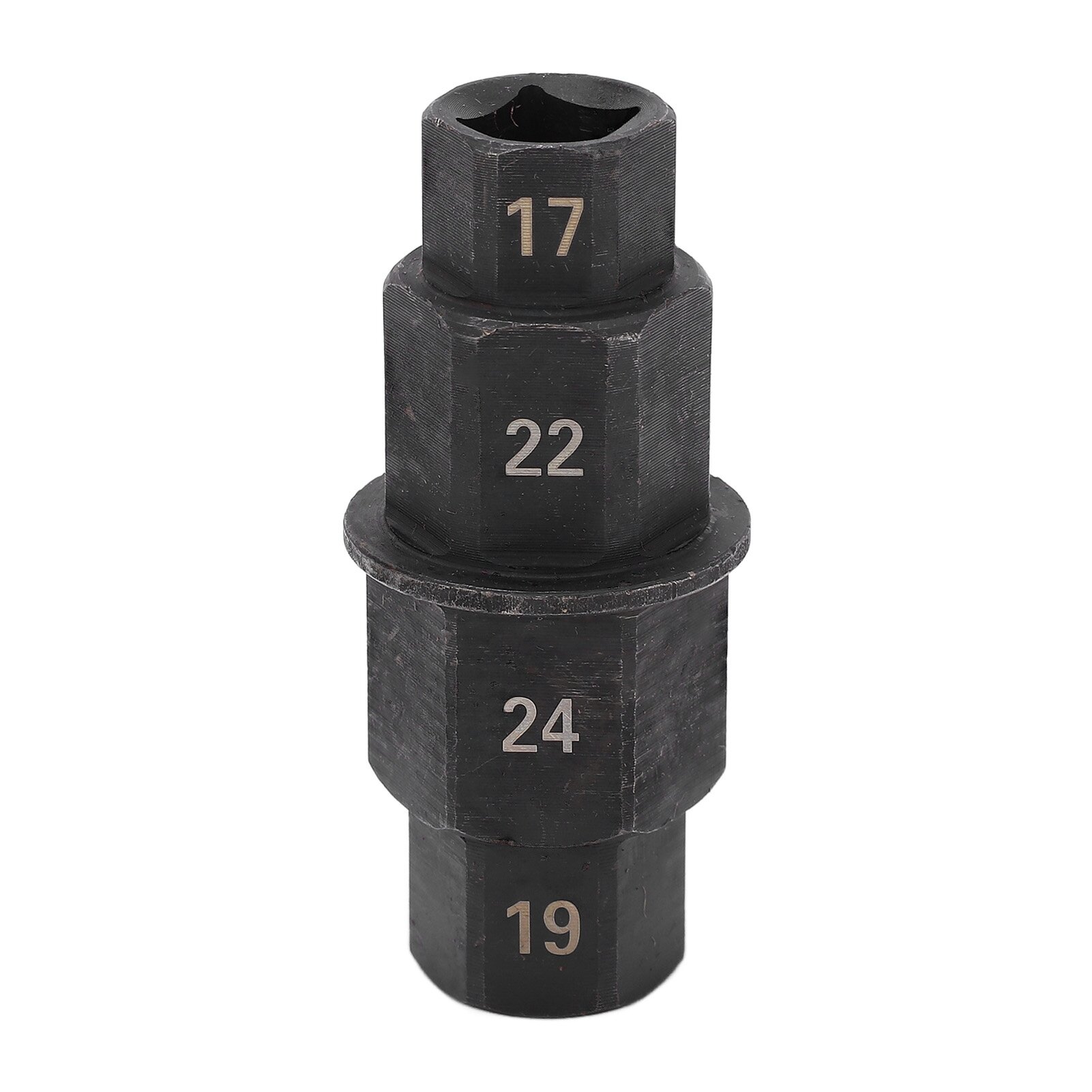 Инструмент для снятия шестигранной оси переднего и заднего колеса мотоцикла, хромованадиевая сталь, 17/19/22/24 мм.