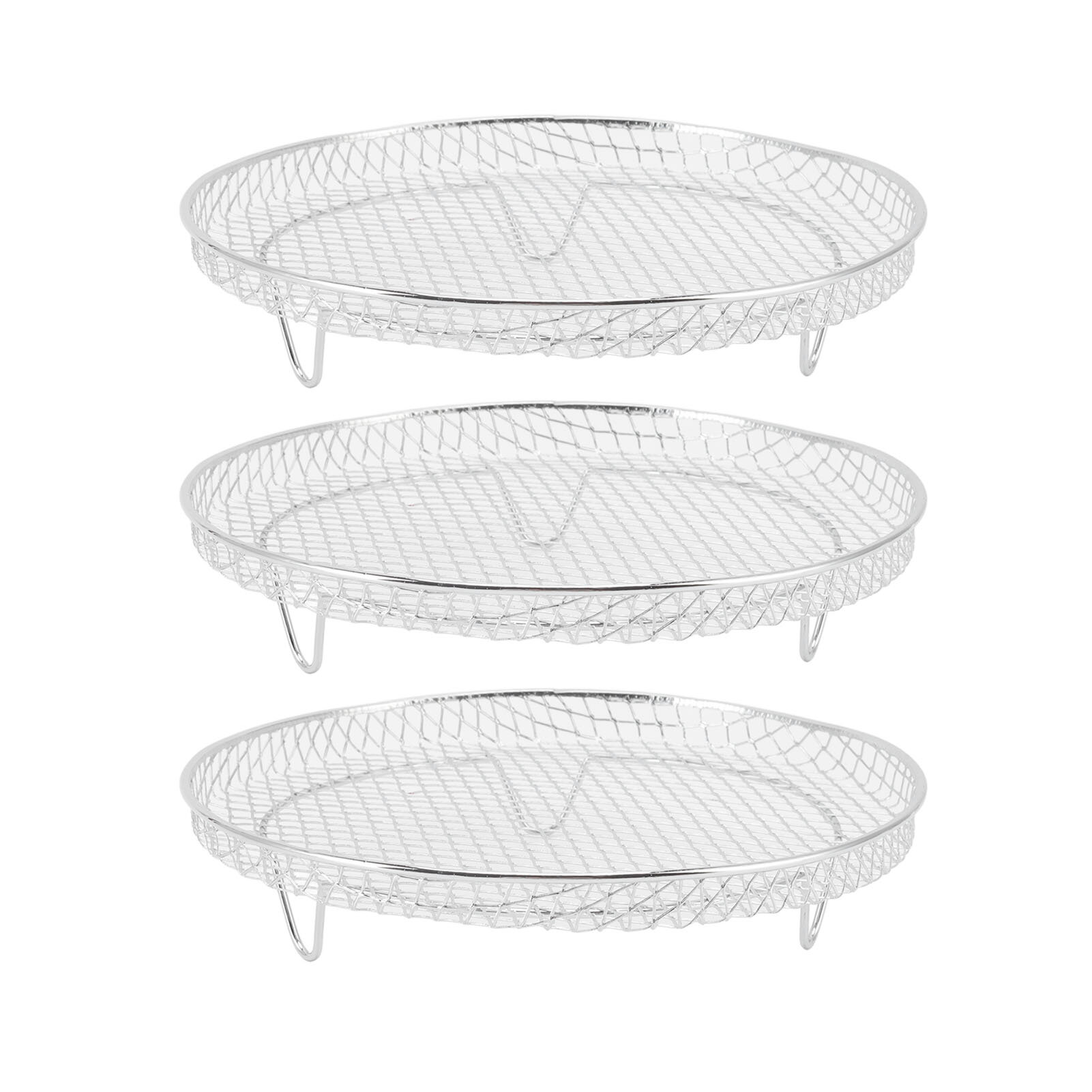 3PCS Air Fryer Dehydrator Racks Сложность пищевой пищевой сорта из нержавеющей стали фруктовые мясо дегидратационной фритюр