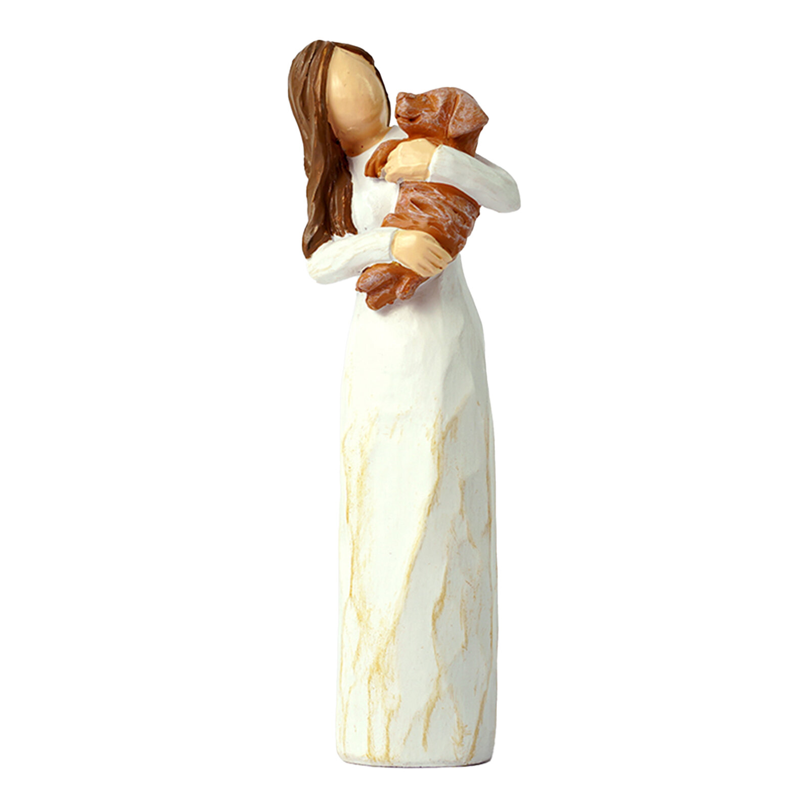 Фигурка ангела с собакой, украшения для дома для спальни, гостиной, настольные украшения, новоселье, свадебные подарки, декор для любителей собак