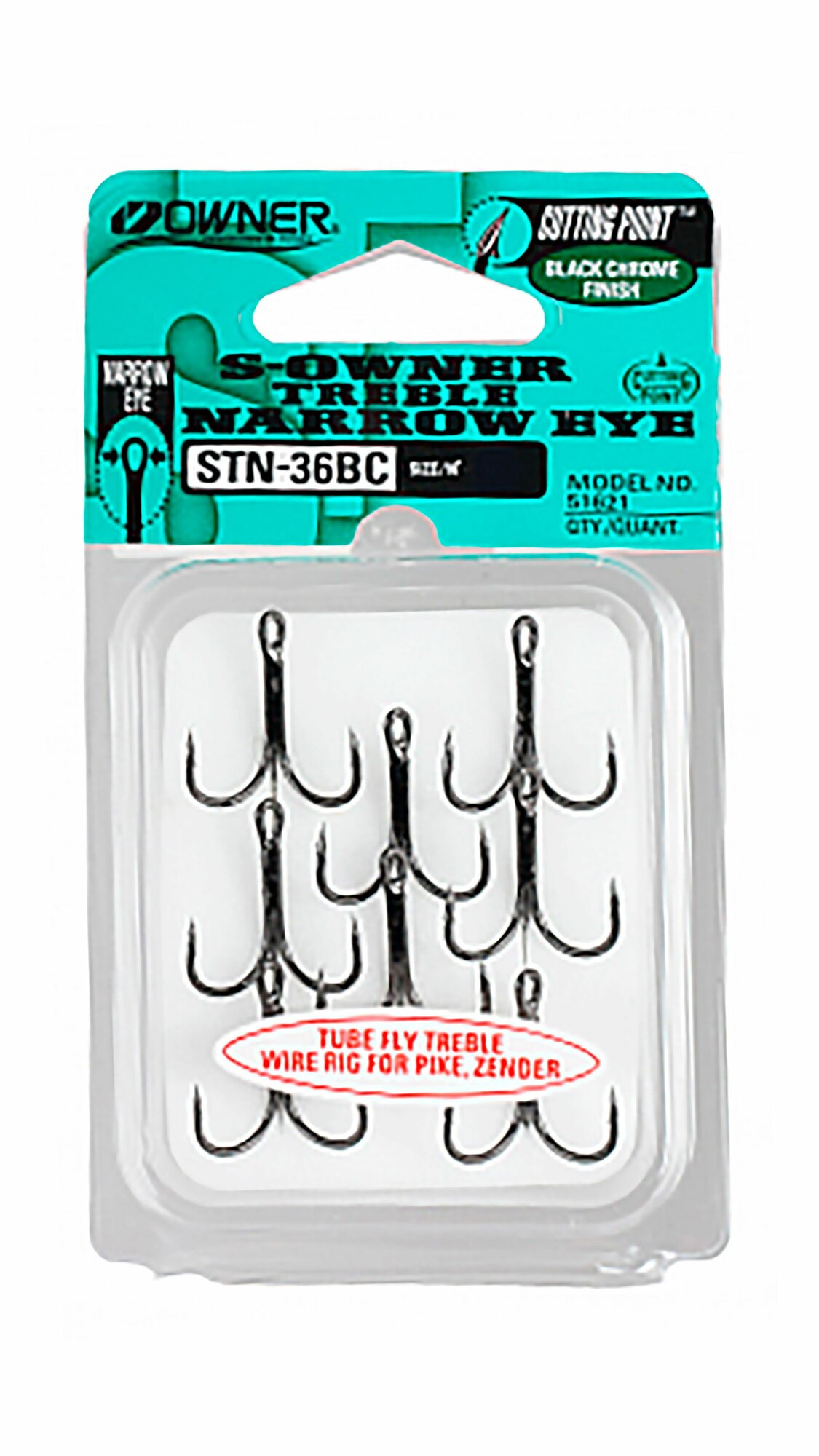 OWNER Крючок тройной STN-36BC №14 8шт