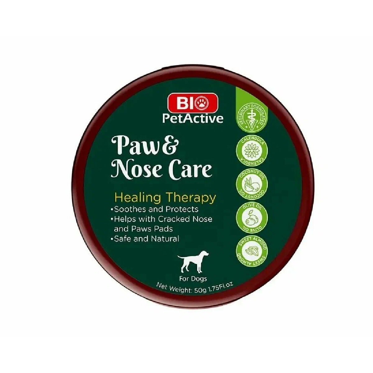 БиоПетАктив Мазь Paw & Nose Care, средство по уходу за лапами и носом для собак, 50 гр