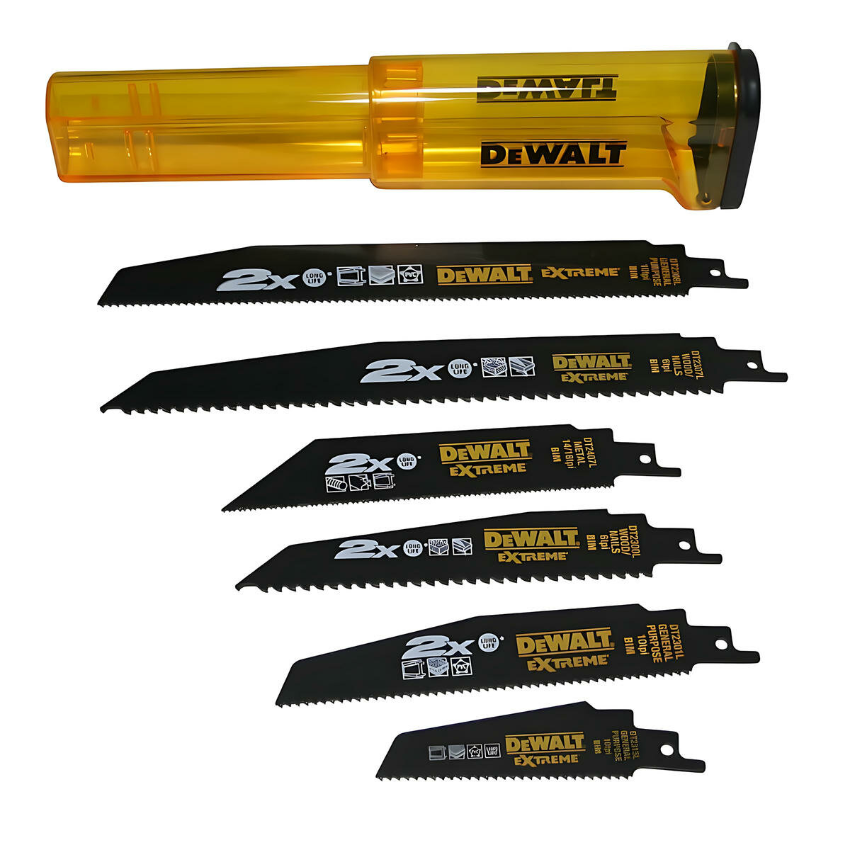 Набор пильных полотен 6 шт. (универсальный) DeWalt DT2440L