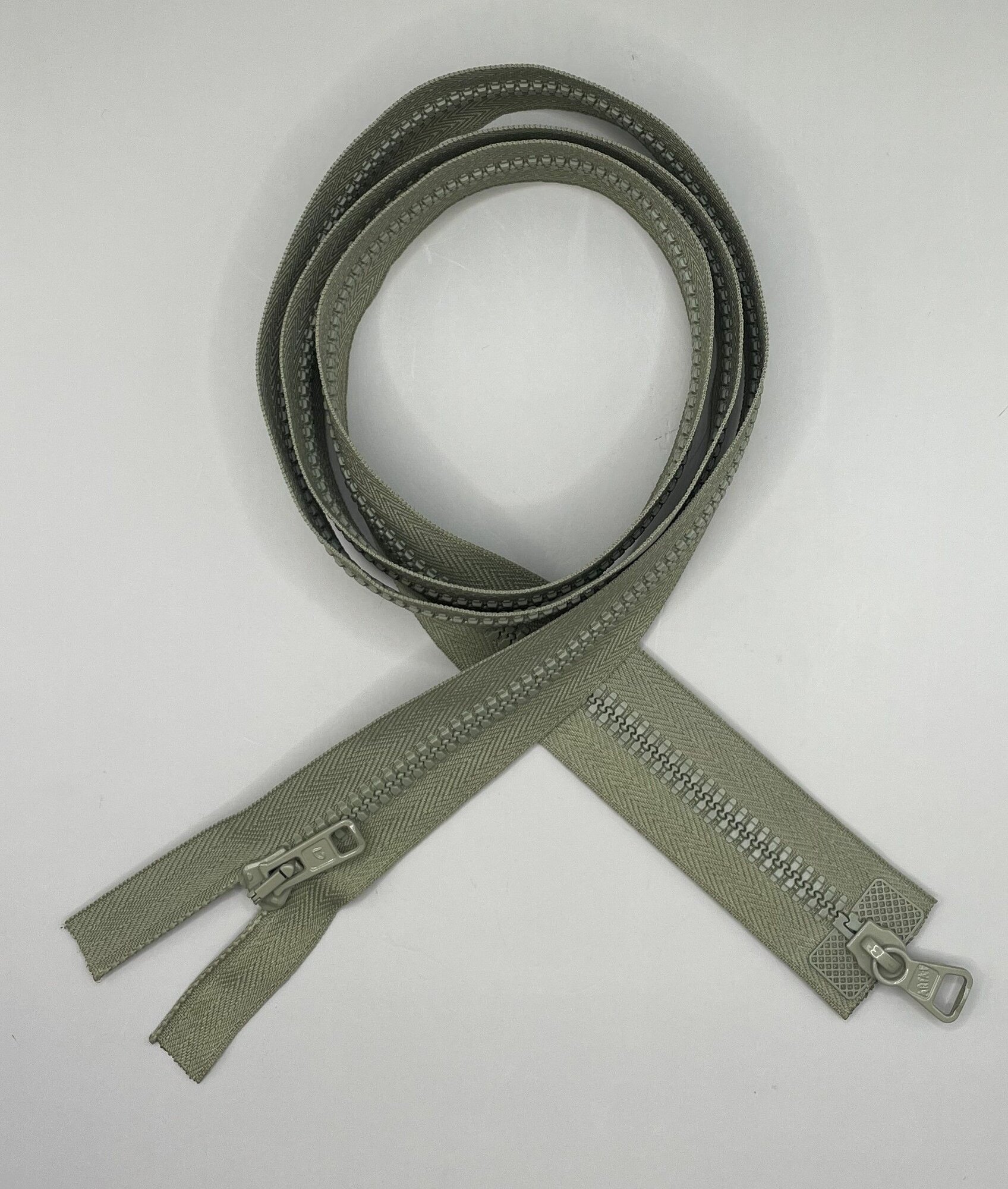 Молния тракторная,100см, тип 5, фисташковый,2 замка. пр-во Прибалтика.1шт.