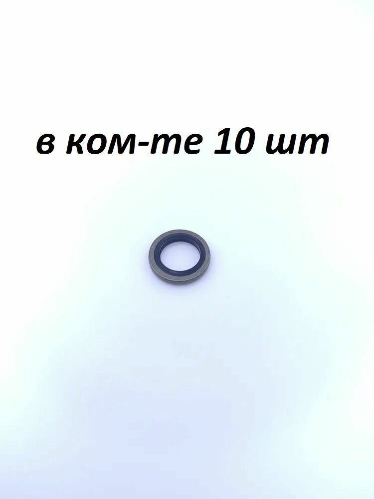 Кольцо USIT M10 10,2х15,6х1,9 уплотнительное резинометаллическое (Упак.-10шт) Бренд "Мaster Рart"
