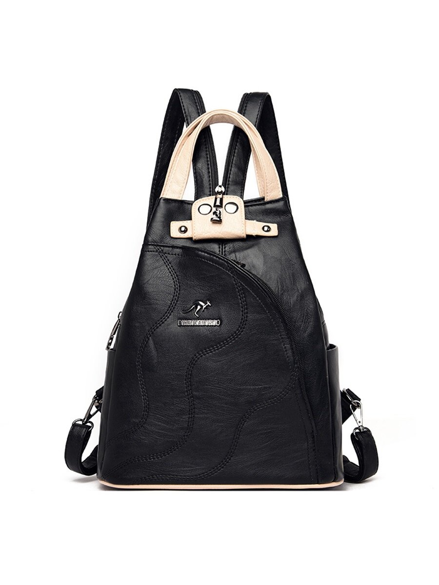 Высококачественная кожа женские сумки с двумя плечами противоугонный дорожный рюкзак одноплечевая сумка