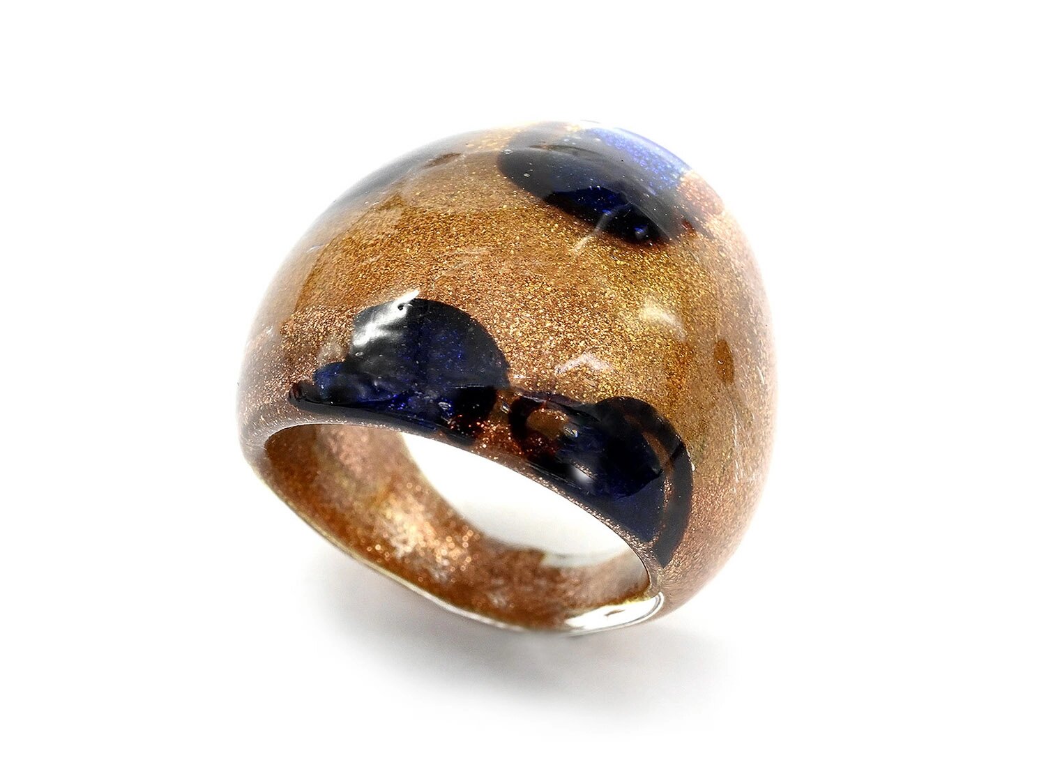 Кольцо, муранское стекло