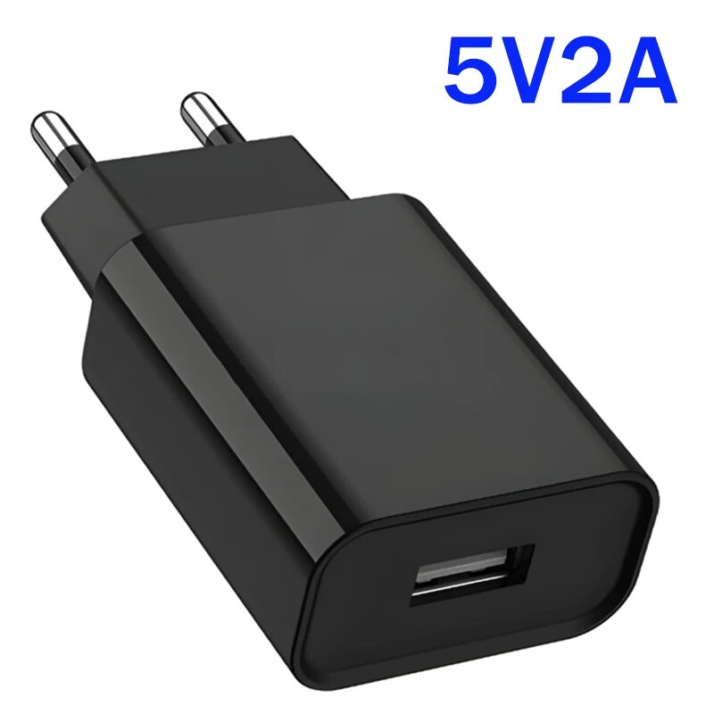 USB-зарядное устройство, быстрая зарядка, вилка европейского стандарта, зарядное устройство для мобильного телефона, адаптер питания для Samsung Huawei Xiaomi, адаптер для телефона, дорожное настенное зарядное устройство B-Black 5V2A