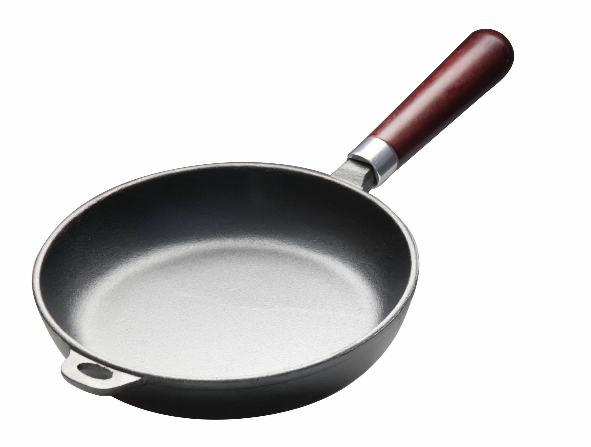 Сковорода чугунная "Luxstahl" d-28см с деревянной ручкой