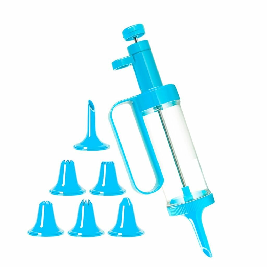 Набор кондитерских шприцев с насадками для украшения тортов и печенья