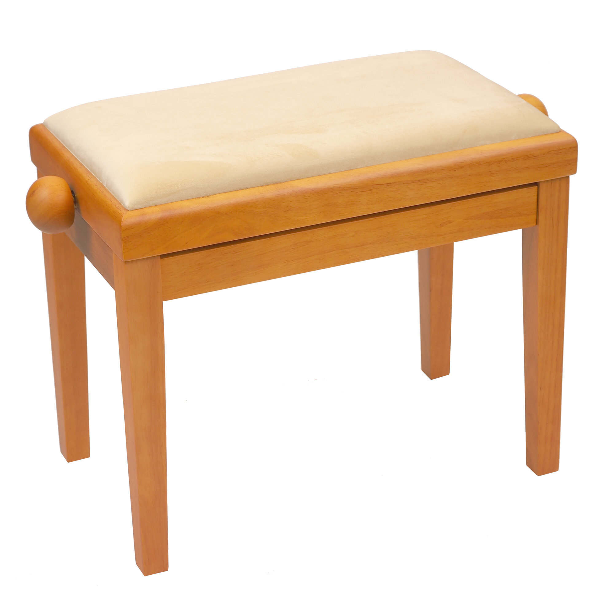 Банкетка для пианино Palette HY-PJ018 натуральное дерево, сатинированная, вельвет