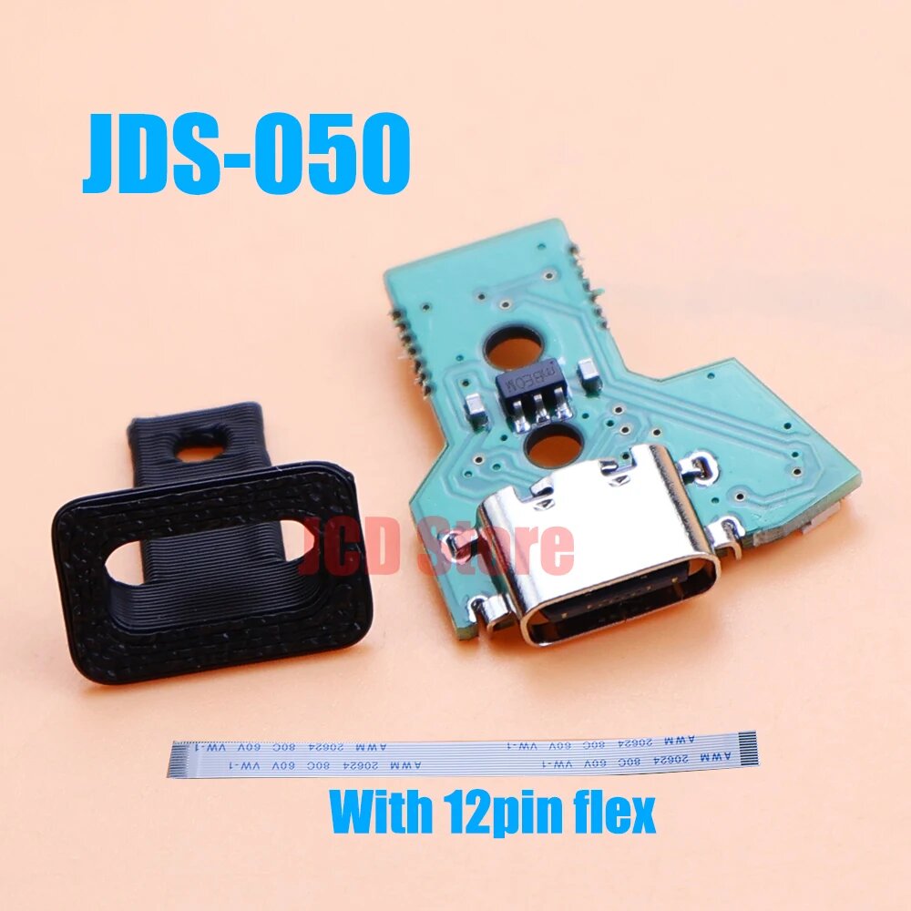Порт зарядки Type-C для PS4 JDS-050 с 12pin flex, Цвет: K