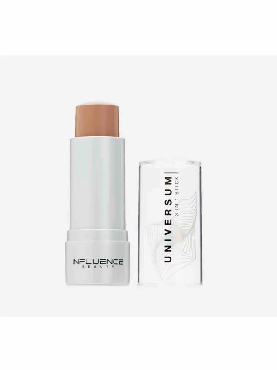 Стик 3 в 1 Influence Beauty Universum 02, гипоаллергенный, 4 оттенка, без продуктов животного происхождения