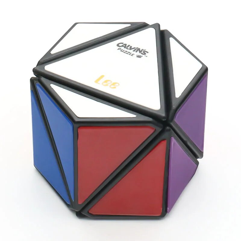 Пазл Calvin's Junior, шестиугольная призма, 2x2x2, извилистая черная плитка без наклеек, волшебный куб, интеллектуальная игрушка, головоломка для начинающих