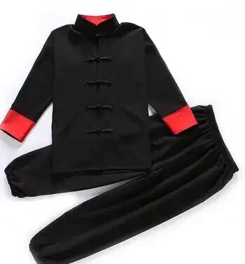 Детский костюм Ушу Gembira полиэстер Черный, 130 height 130CM, Бежевый