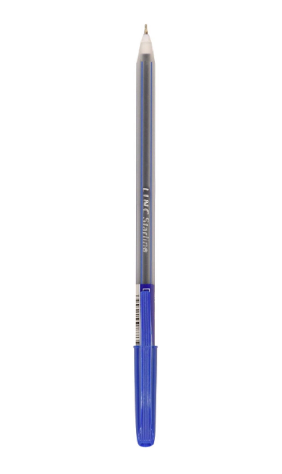 Шариковая ручка 1 шт Linc "StarLine", синяя, игольчатый наконечник, 0,6мм, 1750м