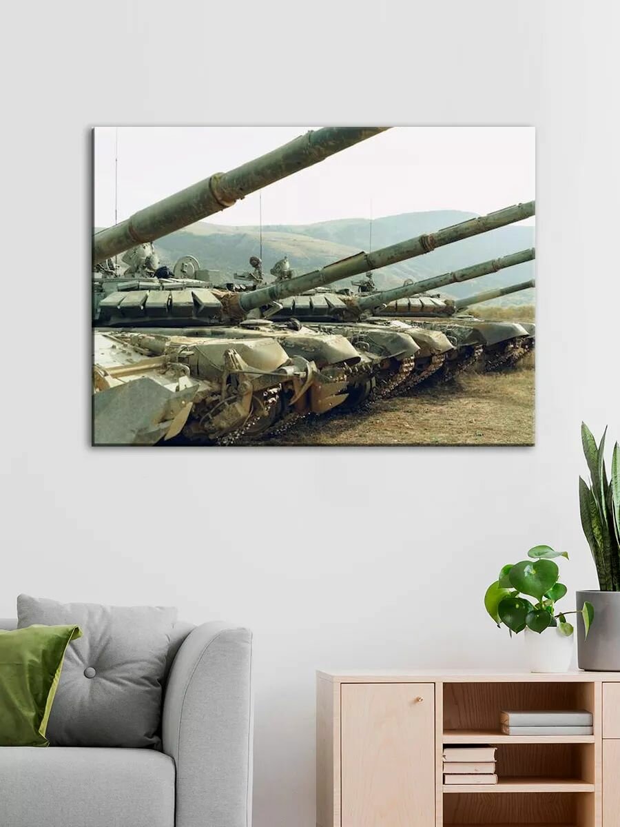 Картина на стену "Танки", 70x50 см