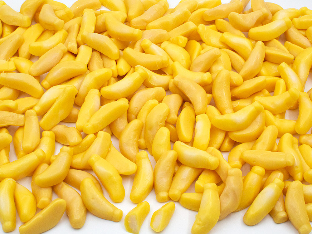 Мармелад жевательный "Банан в кожуре" 1кг LECHAO/Китай банановый вкус