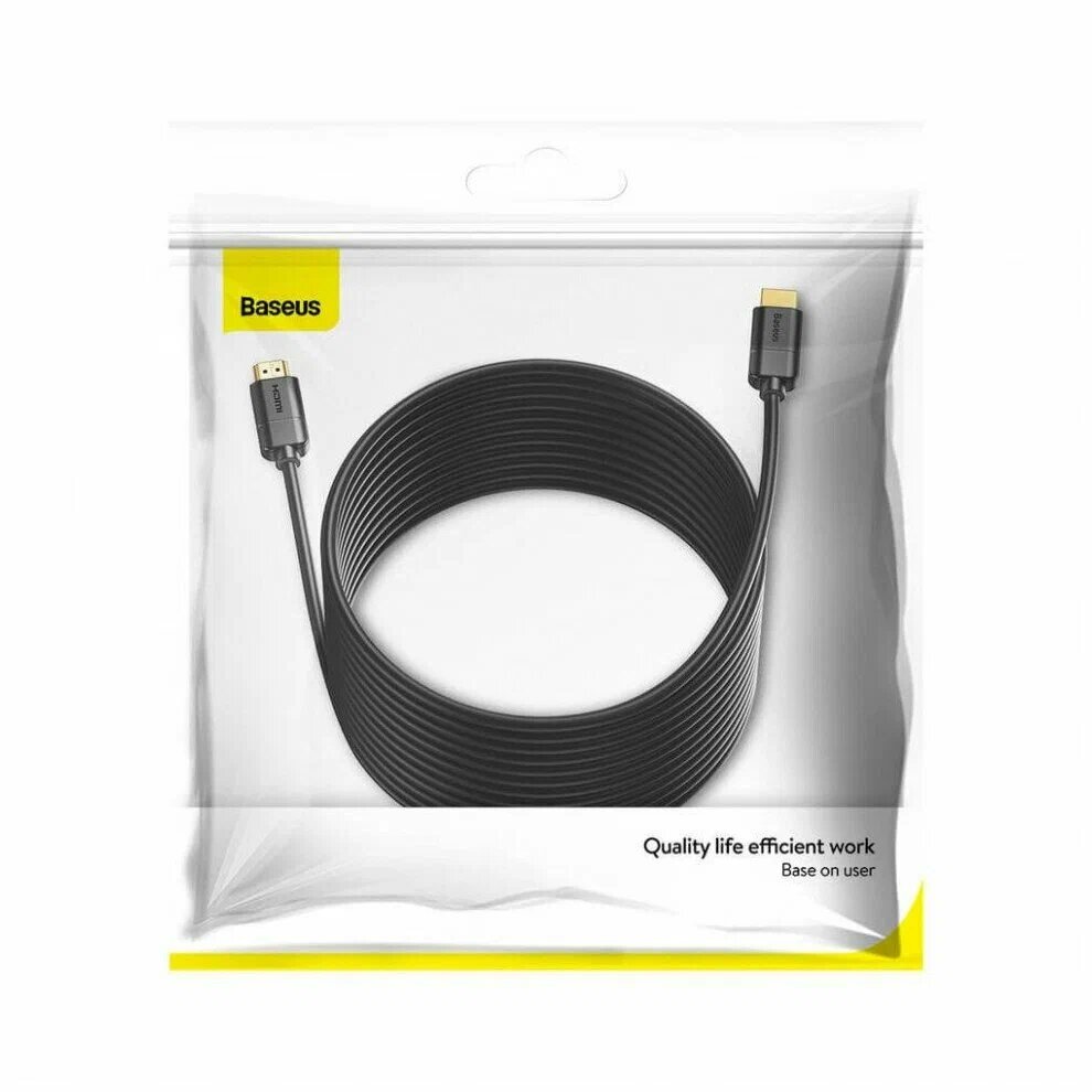 Кабель Baseus high definition Series HDMI To HDMI Adapter Cable 4k 60Gh 8m черный CAKGQ-E01
