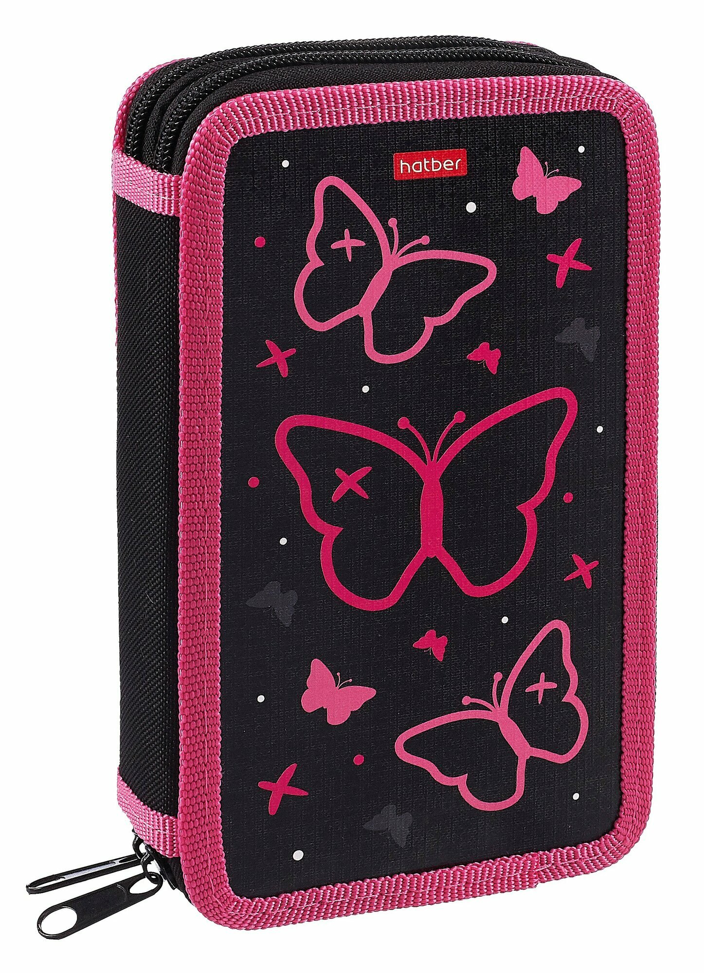 Пенал 2 отделения "Магия бабочек" 19*11 см