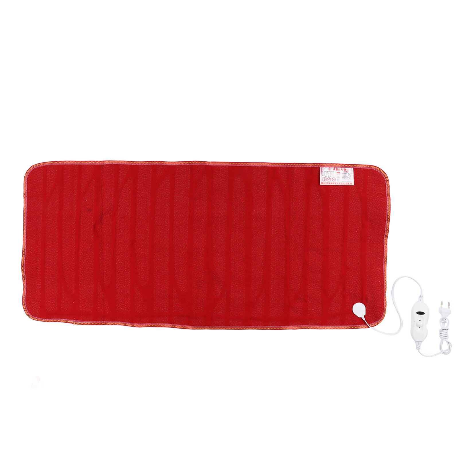 Electric Heating Pad 145x65cm Red Synthetic Fiber Soft Comfortable Household EU Plug 220V