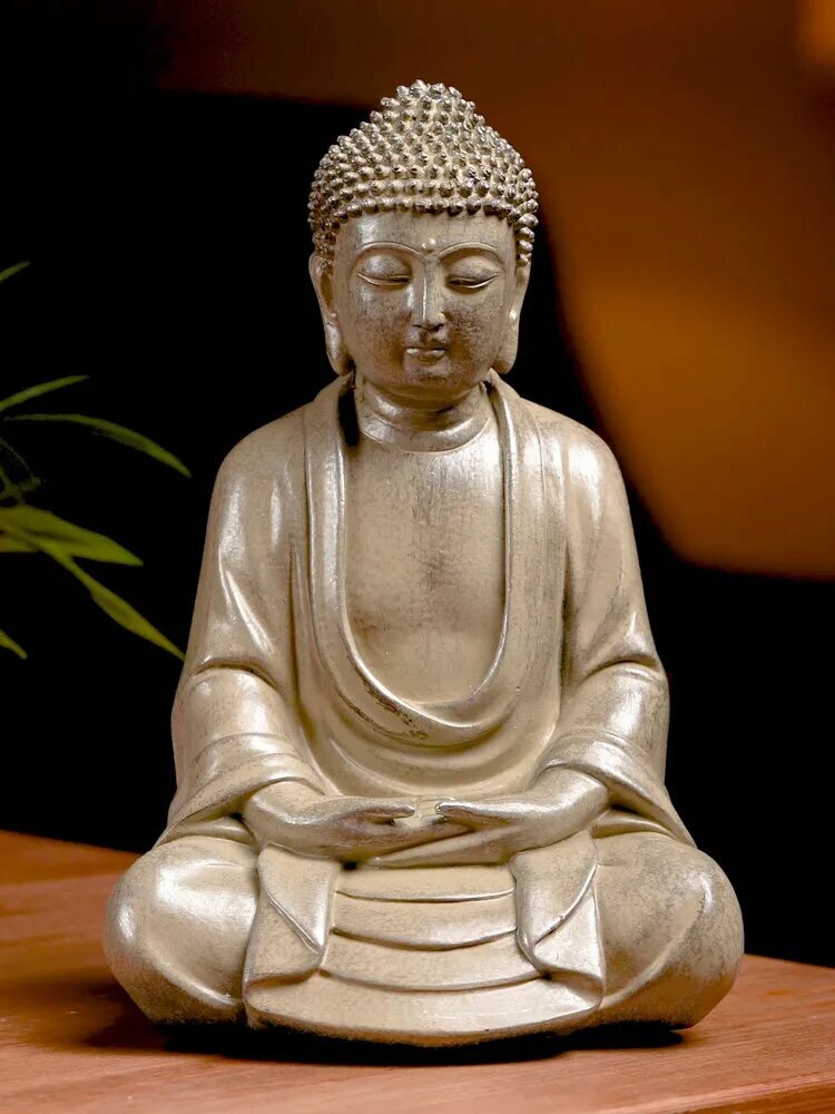 KNOW EASY-Статуэтка для интерьера "Будда", большая декоративная фигурка для дома и медитации