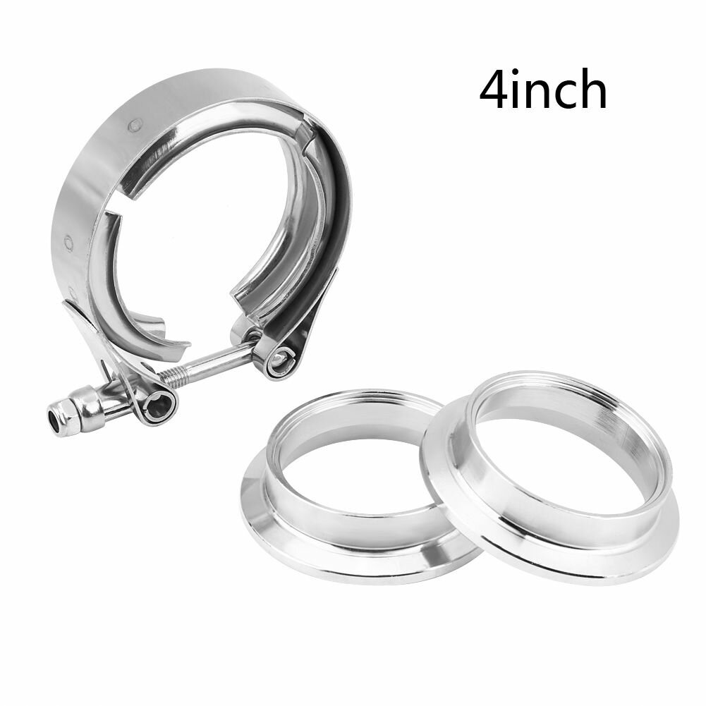 Хомут V-образный 4 дюйма для турбо с фланцами