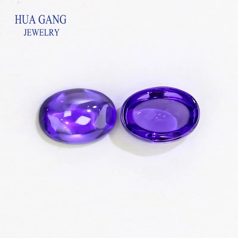 Фиолетовый кабошон цирконий 13x18mm-2шт