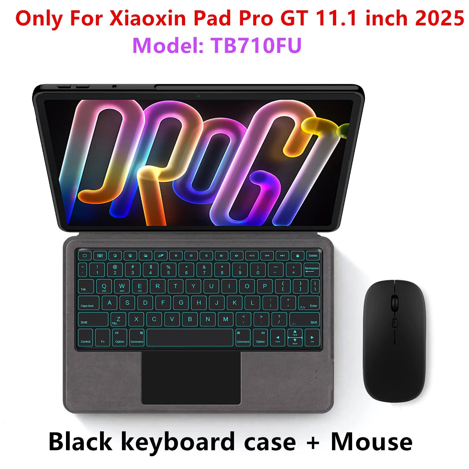 Lenovo Xiaoxin Pad Pro GT 11.1" Magic Keyboard Case Black add Mouse, English-Russian