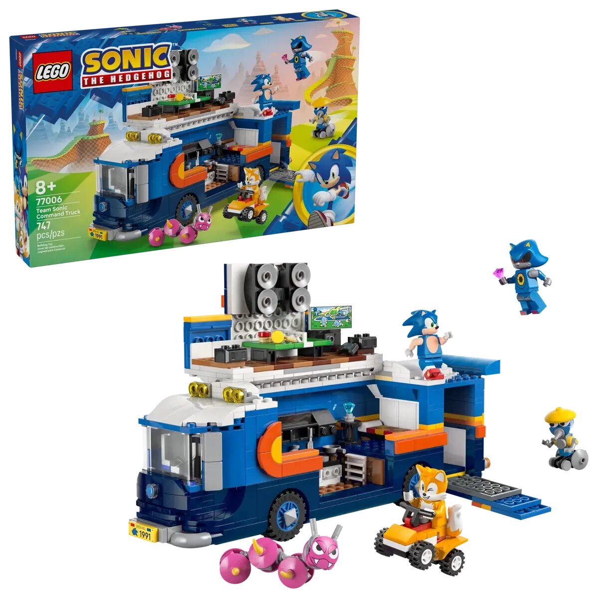 Конструктор LEGO Sonic the Hedgehog 77006 Командный грузовик отряда Соника, 747 дет.