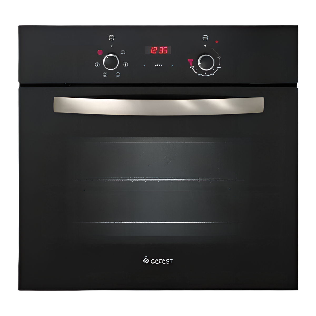 Духовой шкаф GEFEST DA 622-02, электрический, черный, мощность 3300Вт, 52л, 6 программ, гриль конвекция, дисплей