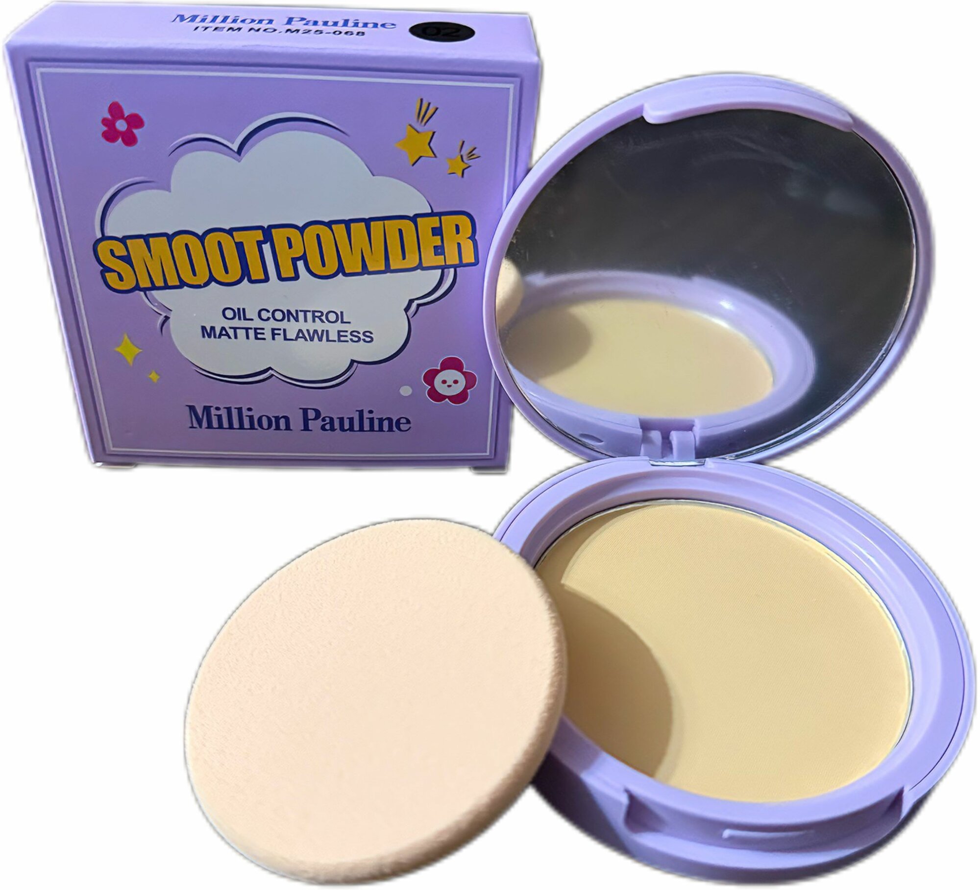 Пудра для лица увлажняющая, Smoot Powder, Тон 02, 10 гр