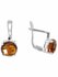 Серьги Balex, серебро, 925 проба, родирование, кварц, длина 2 см, , серебристый,...