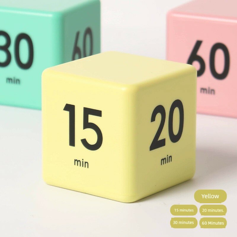 Куб-таймер для эффективного управления временем: часы-песочные для учебы, работы, кухни, напоминания, решения задач для