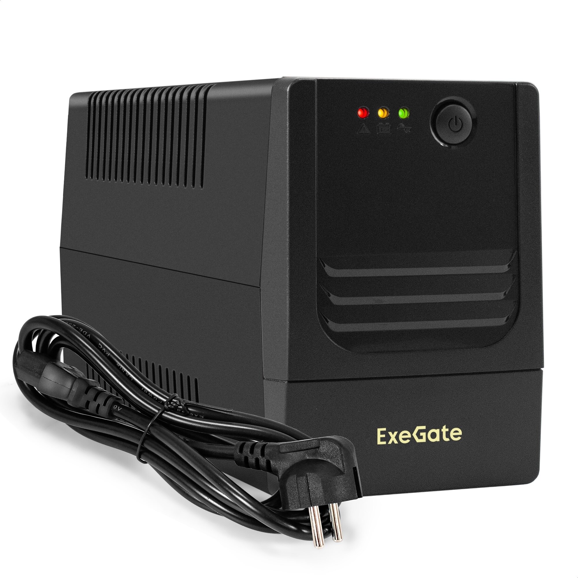 Источник бесперебойного питания ExeGate Power NB-1000. LED. AVR.4C13 (1000VA/650W, LED, AVR, 4*C13, батарея 12V 9Ah, черный)