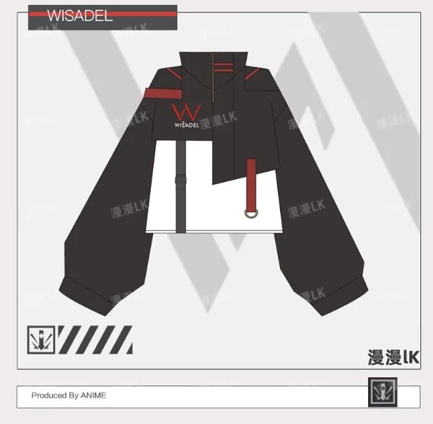 Косплей hoodie Arknights W, цвет hoodie A